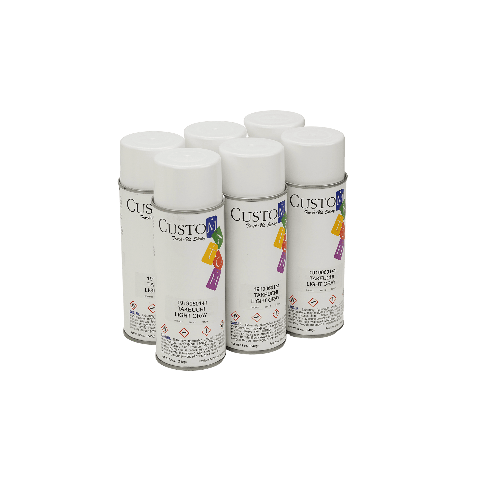 Takeuchi Paint Lt.Gray 6 Pack 1919060141 | Takeuchi Parts Catalog ...