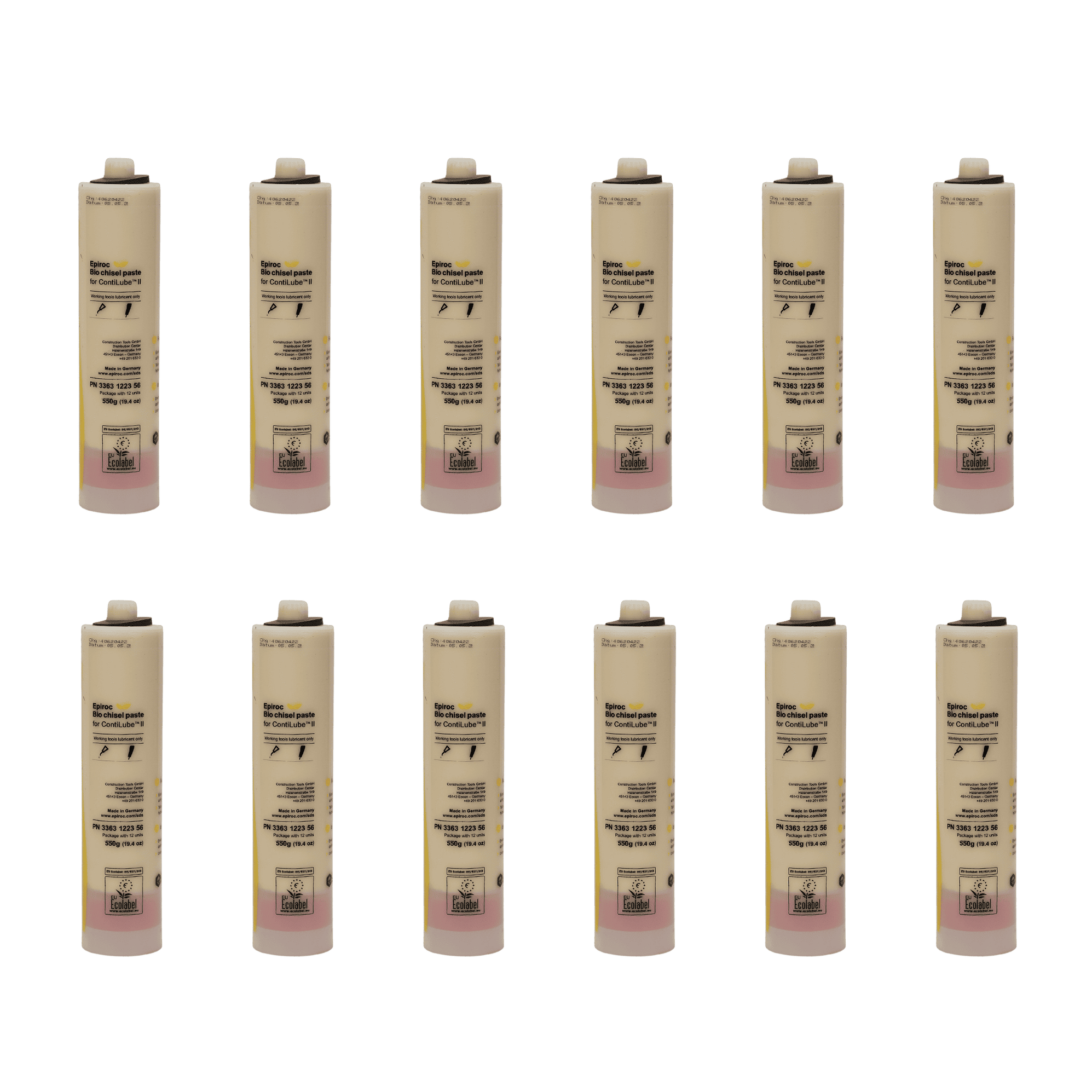 Epiroc Bio Chisel Paste (12 Pack) 3363122356 | Epiroc Parts Catalog ...