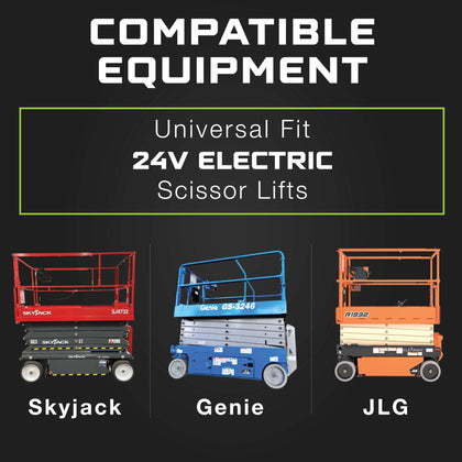 FORM 24 Volt Battery Charger for Genie Skyjack, JLG Scissor Lift, Fork ...