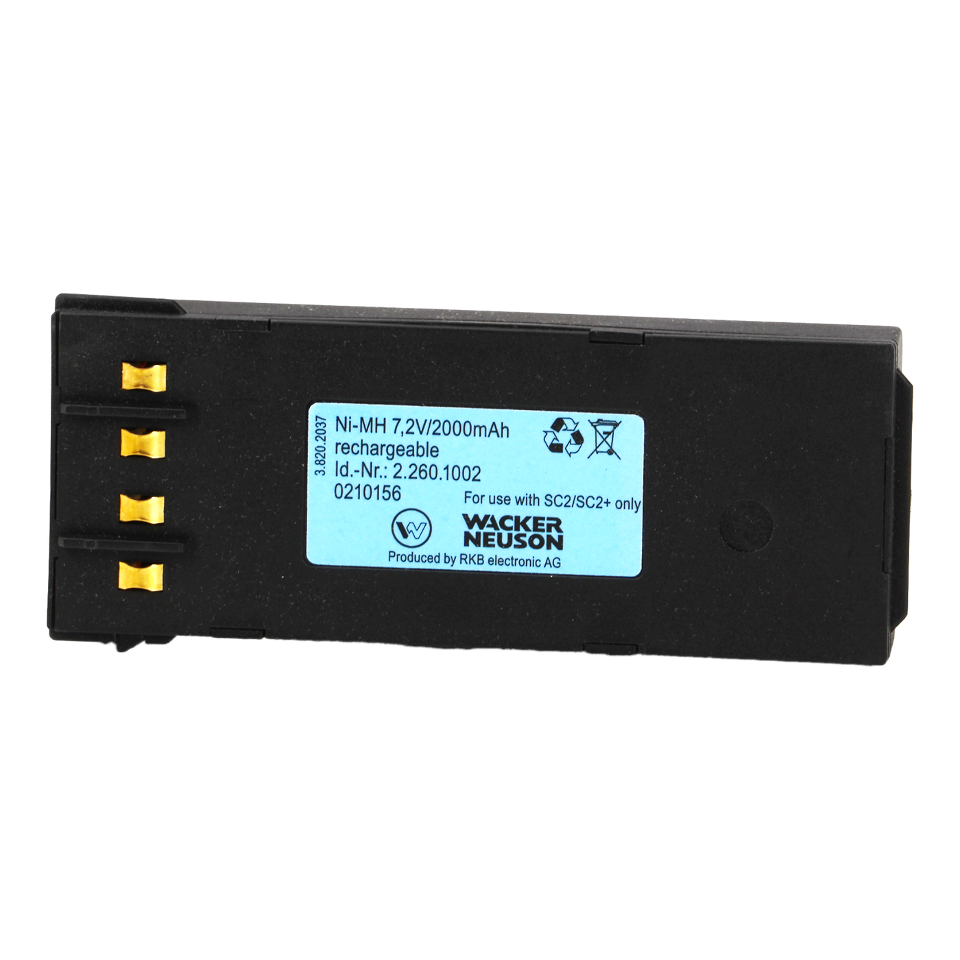 Wacker Neuson Nimh Battery 5000210156 | Wacker Neuson Parts Catalog ...